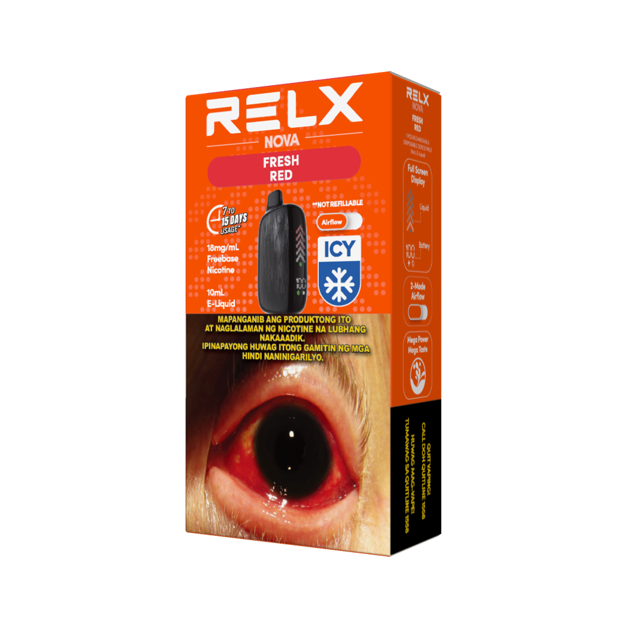 RELX NOVA Fresh Red | 18mg/ml Freebase | RELX - Luckvape Philippines ...